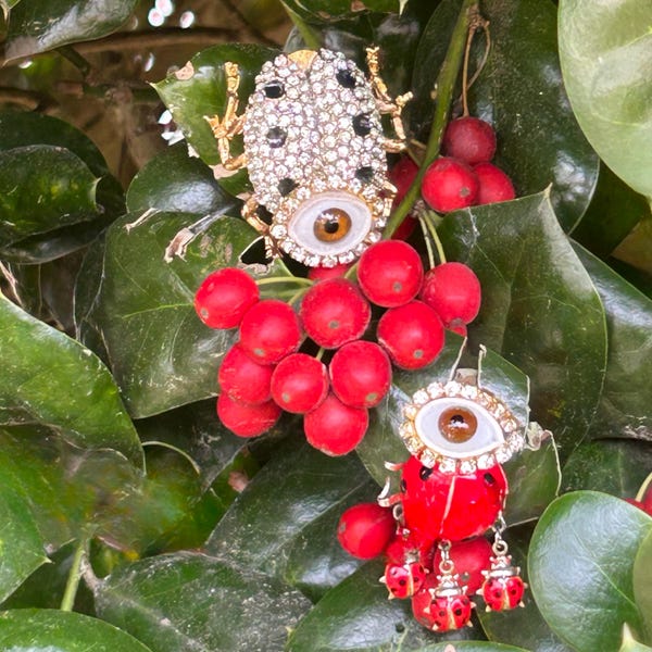 Sea Urchin Wink - Gold Tone Eyeball Brooch Pin - Etsy