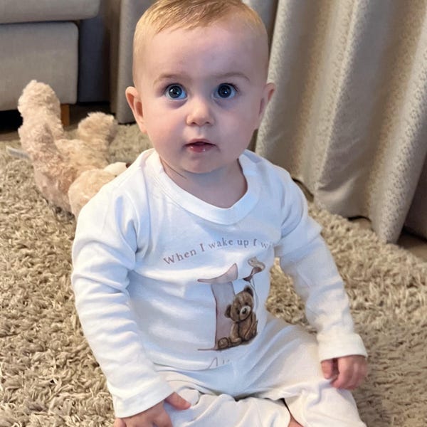 Personalised Teddy Bear Birthday Pyjamas | Boys Birthday Pjs | When I ...