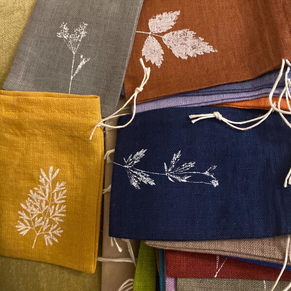 20/25 Empty Linen Sachets, Bag for Lavender, Nature Inspired Gift Pouch ...
