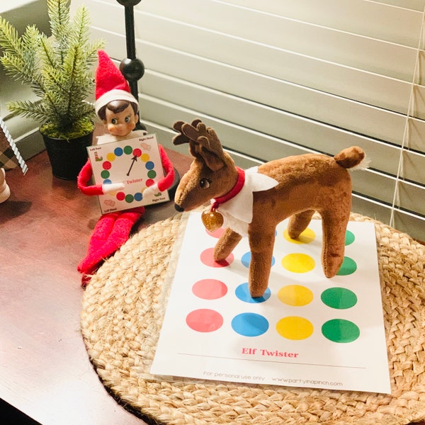 Christmas Elf Twister Kit, Elf Prop, Instant Download, Christmas Elf ...