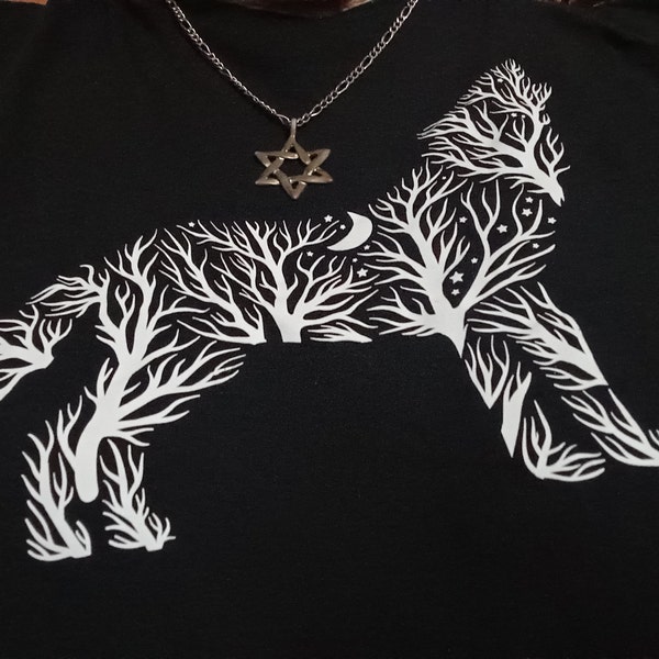 Wolf Shirt, Howling Wolf, Floral Wolf, Wolf Lover Gift, Animal Lover ...