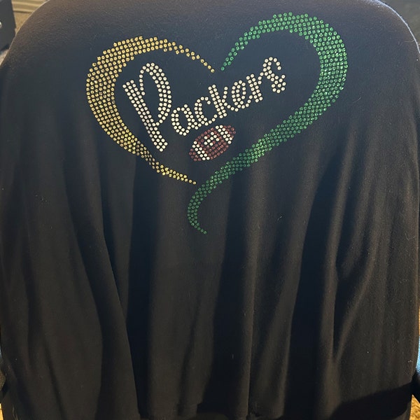 Instant Download Rhinestone Template Football, Packers Rhinestone Svg ...