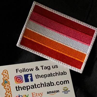 New Lesbian Gay LGBTQ Pride Flag Embroidered Patch - Etsy