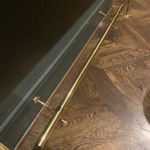 Custom Polished Brass Handrail Kit with End Caps Premium Solid Brass ...