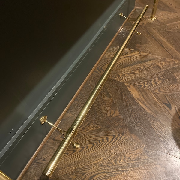 Custom Antique Brass Bar Foot Rail Kit | High Quality Metal Bar Foot ...