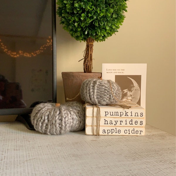 Fall MINI Books / Fall Faux Books / Mini Book Bundle / Fall Farmhouse ...