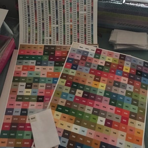 DMC Diamond Painting Labels, Color Coordinated DMC Stickers for Diamond ...