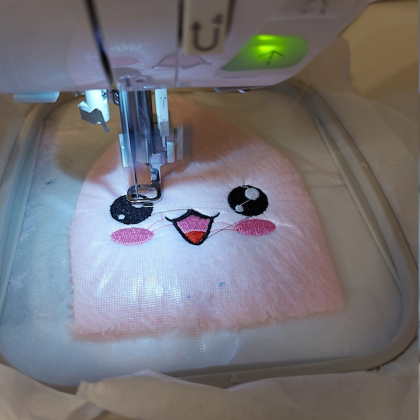 Cute Kawaii Face Embroidery Designs - Emoticon Icon Set (digital ...