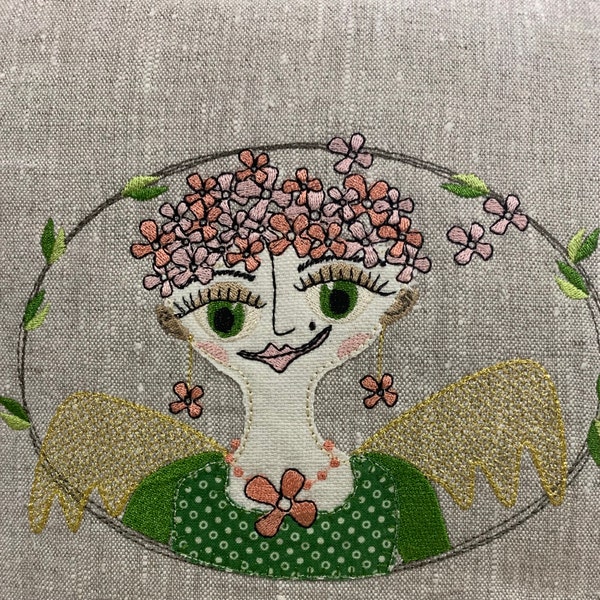 DETAILED FLOWER ANGEL - Designs for Embellishing Your Textile Projects ...