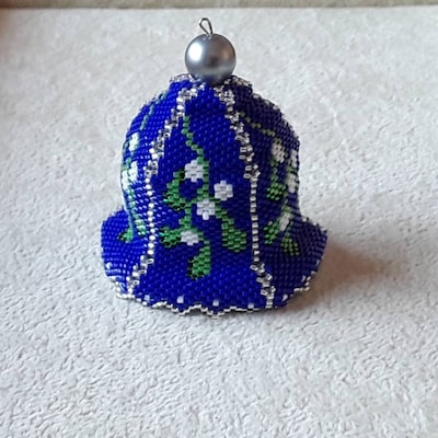 Bead Pattern: Mistletoe Christmas Bell Ornament Pdf. - Etsy