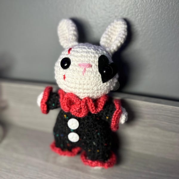 Crochet Jester Kitty and Bunny Pattern. Crochet Jester Bunny. Crochet ...