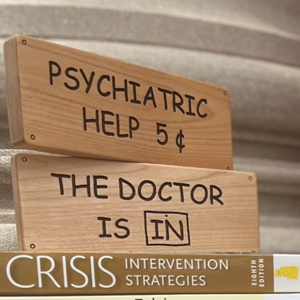 The Doctor is In, Wooden Block, Charlie Brown, Peanuts, Wooden Sign ...