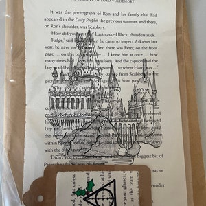 Bespoke Hand-drawn Harry Potter Inspired Book Page Art - Etsy