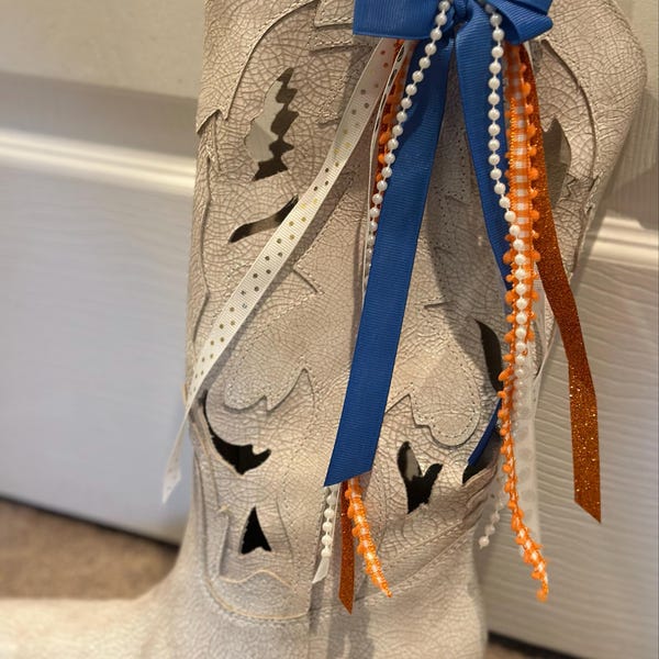 Missouri College Gameday Boot Bows | Black and Yellow Boot Bows | Game ...