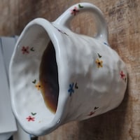 Flowers Mug, Handmade Coffee Mug, Ceramic Mug - Etsy Australia