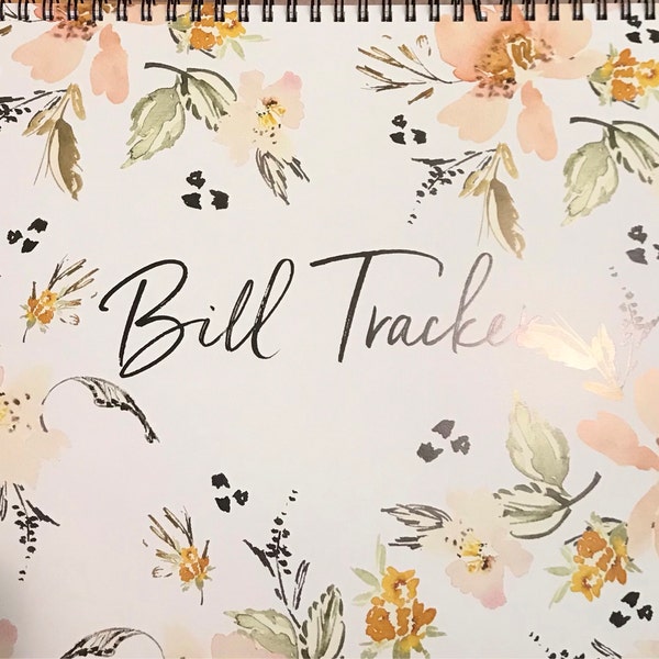 Bill Tracker Journal Pay Bills on Time Bill Tracker™ Journal Budget ...