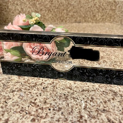 Desk Name Plate, Marble Design Name Plate for Desk, Personalized ...