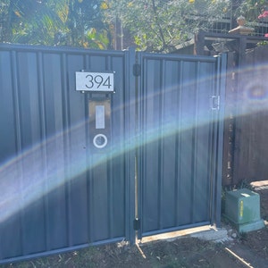 Custom House Number Civic Address Sign Modern / Contemporary ...