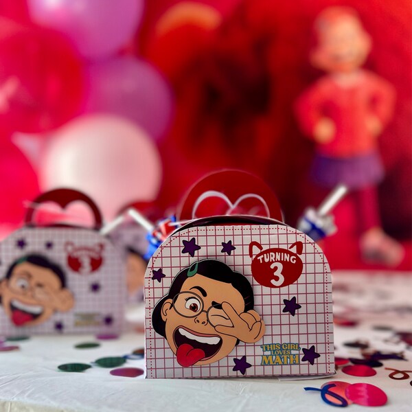 Turning Red Favor Box, Turning Red Party Decor, Turning Red Birthday ...