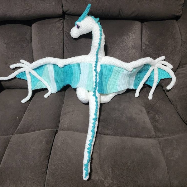 Large Wyvern Crochet Pattern by Crafty Intentions Downloadable DIGITAL ...