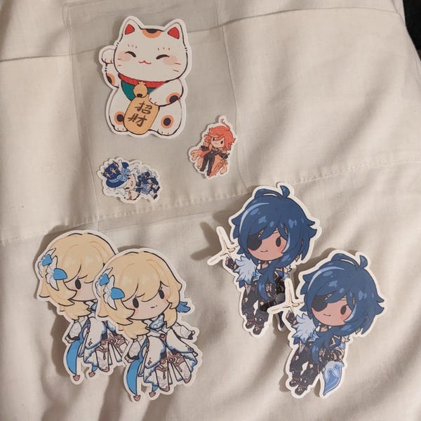 Cute Sticker Holographic | Ocean Aesthetic Sticker Kawaii Stickers Blue ...