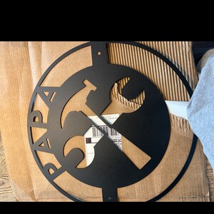 Personalized Fathers Day Sign for Dad Papas Work Shop Metal - Etsy