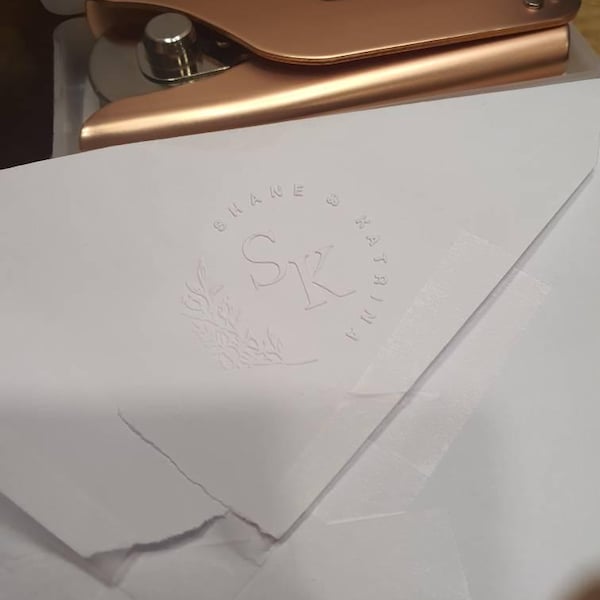 Personalized Book Embosser, Initial Embosser, Paper Embosser, Custom ...