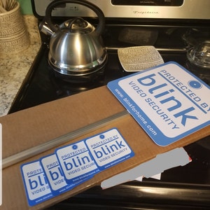 Blink Security Yard Sign With 4 Window Stickers - Etsy
