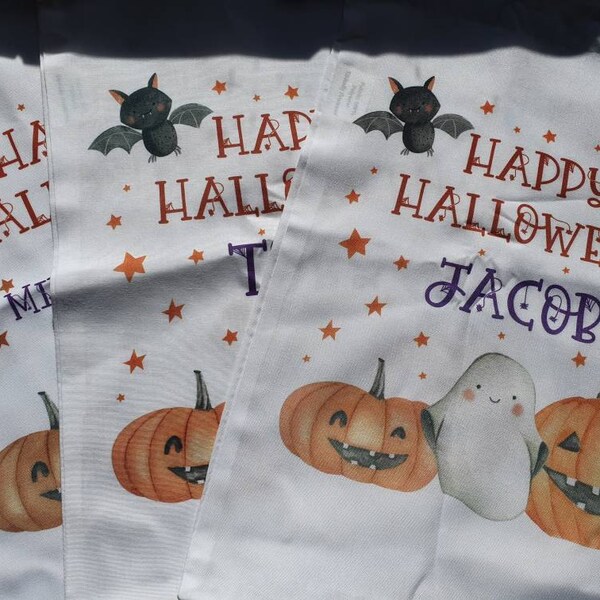 Halloween Treat Bag, Trick or Treat Bag, Trick or Treat, Personalised ...