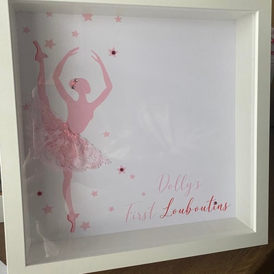 My First Ballet Shoes Box Frame, Ballet Shoes Keepsake, Ballerina Box ...