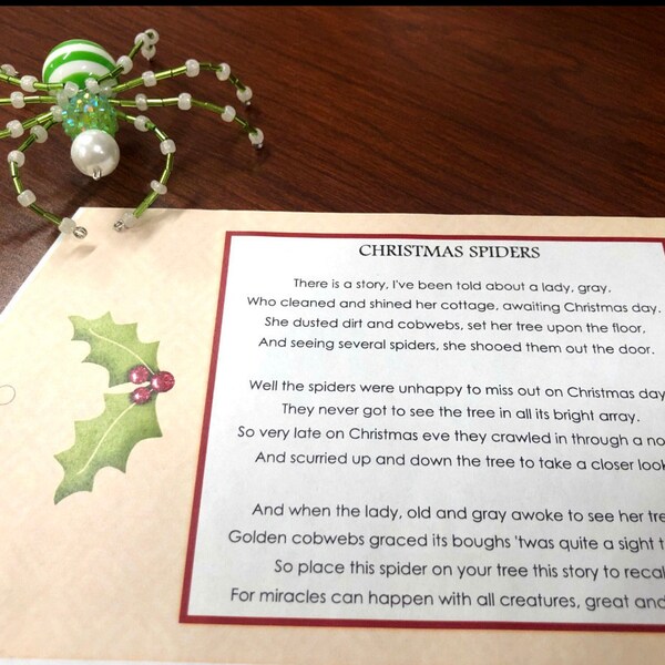 Beaded Spider, Christmas Spider Ornament, Beaded Spider Ornament - Etsy