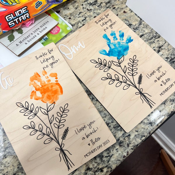 Personalized Mother’s Day Gifts | Custom Hand Print Sign for Mom ...