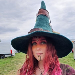Alchemist Witch Hat Adventurer Larp Magician Forest Wizard Hat Felted ...