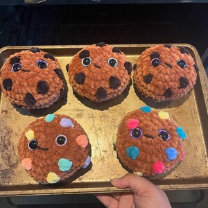 Mini Chocolate Chip Cookie Crochet Pattern, Plush Mini Cookie ...