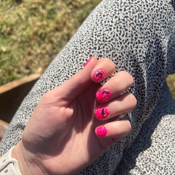 Wave Slinger Dip Powder Neon Orange Shimmer - Etsy
