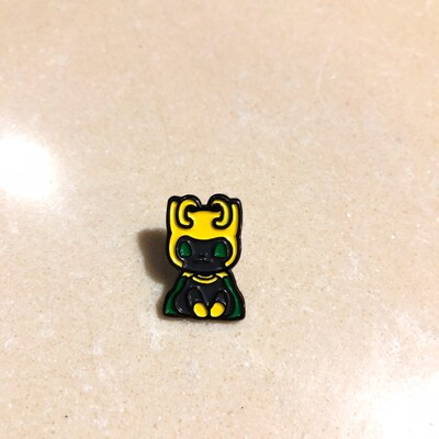 Loki-cat Enamel Pin - Etsy