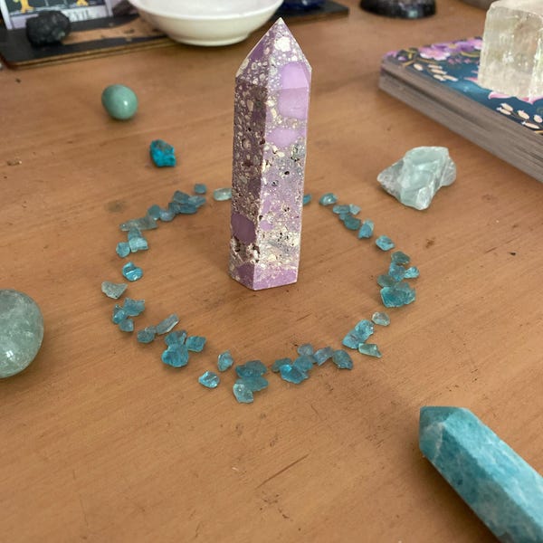 XL Aquamarine Tower | Beryl Tower | Crystal Point - Etsy