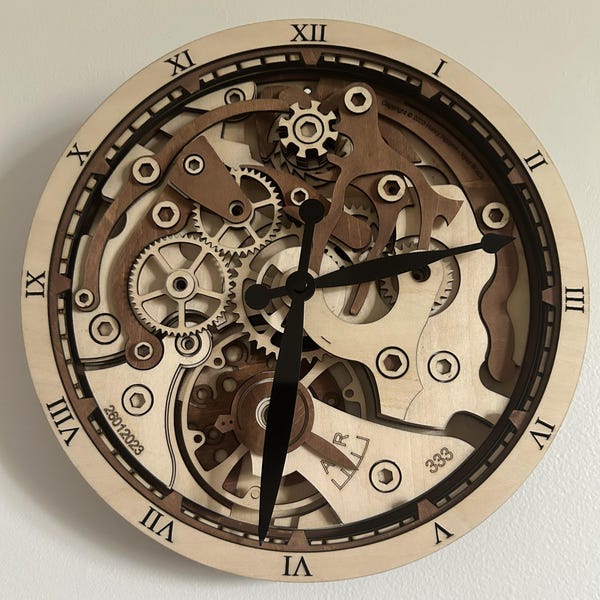 Watch Movement | Laser Cut File for Creating Multilayered 3D Mechanical ...