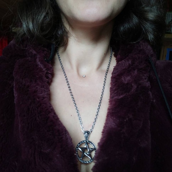Chunky Pentacle Necklace, Bold Massive Witch Jewelry - Etsy