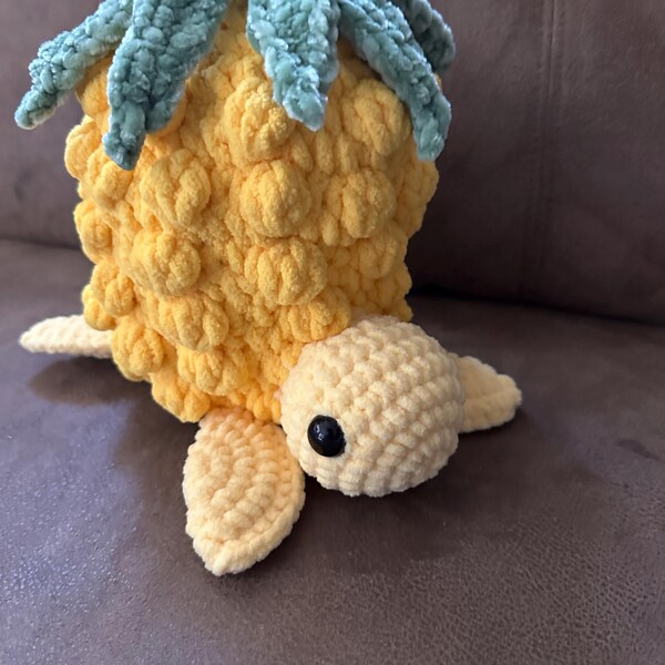 Pineapple Turtle Pattern Crochet PDF Download Beginner Friendly ...