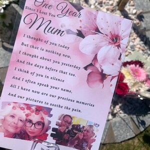 Remembering A Special Nana Grave Card Nana Funeral Tribute | Etsy