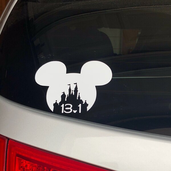 Disney Running Decal, Disney Marathon Decal, Run Disney Decal, Half ...