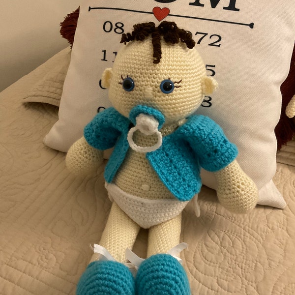 Binky Baby Life Size Baby Boy or Girl Doll Crochet Pattern - Etsy