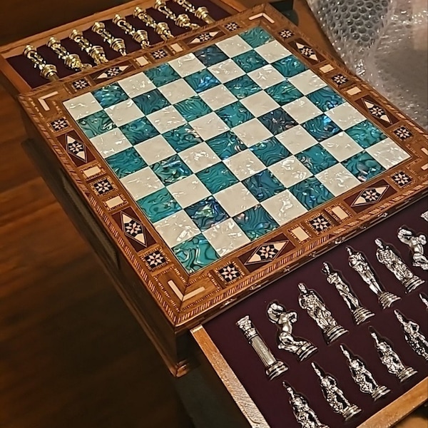 Vip Wood Chess Set - Birthday Gift for Him - Chess Set With Storage ...