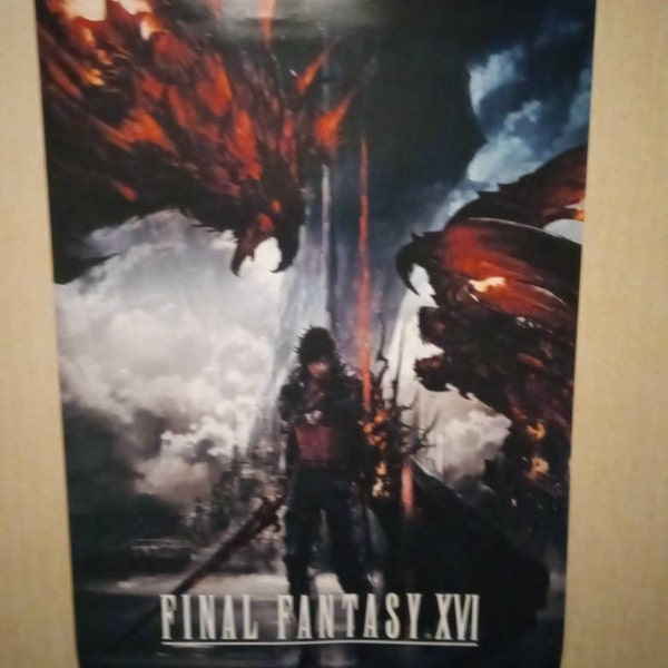 Final Fantasy XVI (16) Poster | Official Key Art | Unframed Version ...