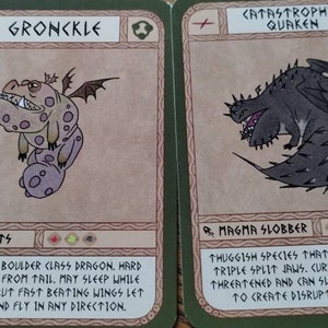 HTTYD Deck of Dragons how to Train Your Dragon Cards - Etsy