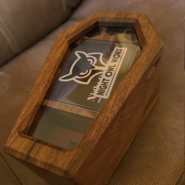 Glass Casket Deck Box: , Commander Deck Box, Coffin Deck Box, MTG ...