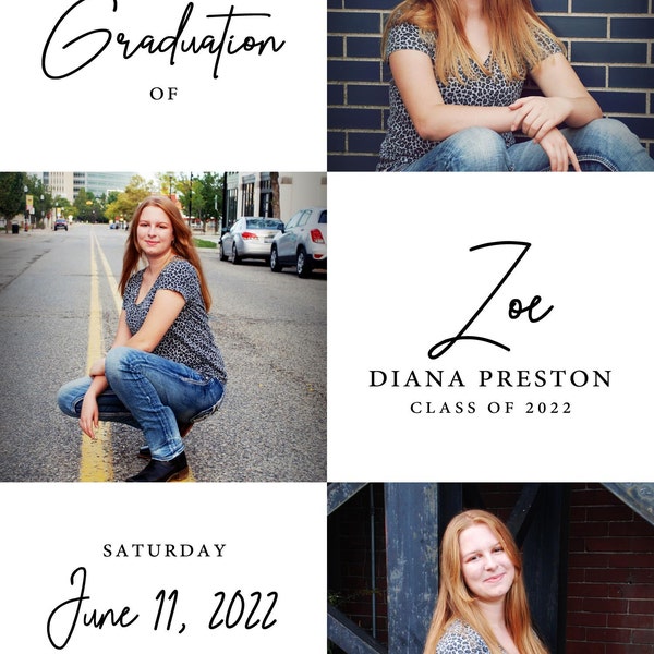 Graduation Party Invitation | Personalized Printable | Photo Graduation ...