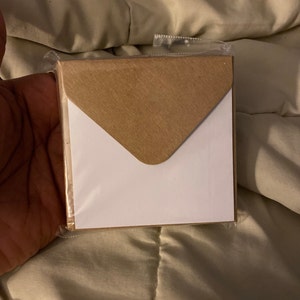 Kraft Mini Envelopes, Blank Mini Cards, Advice Cards, Set of 10 - Etsy