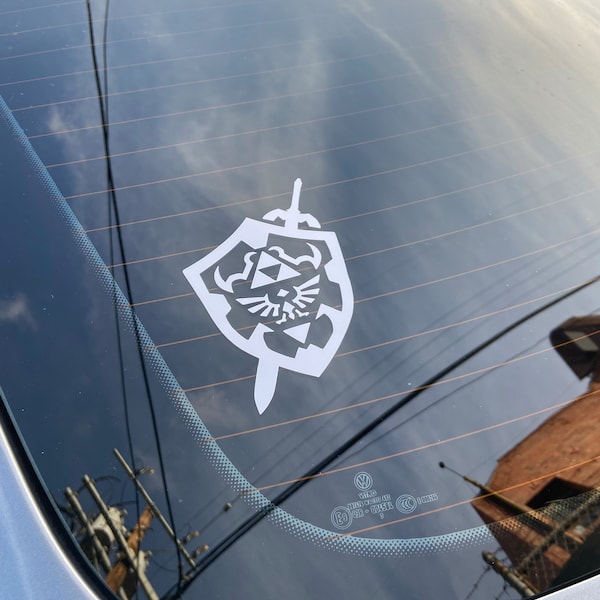 Legend of Zelda Master Sword and Shield Logo Vinyl Decal Sticker - Etsy